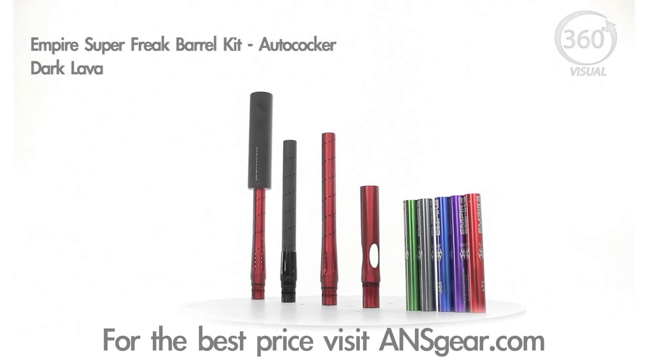 Empire Super Freak Barrel Kit  Autococker - Dark Lava - Visual 360
