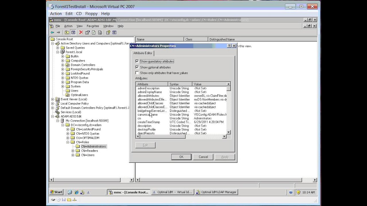Optimal IdM's Virtual Identity Server - Foreign Security Principles