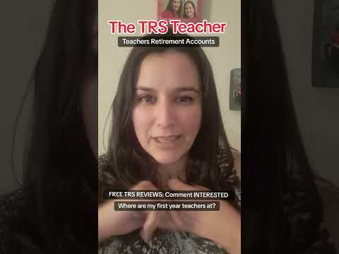 Teacher Retirement Accounts Explained! Teacher Retirement System of Texas. #teacherretirement