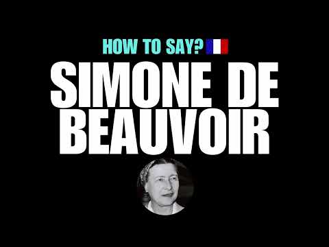 HOW TO PRONOUNCE SIMONE DE BEAUVOIR CORRECTLY? NATIVE FRENCH PRONUNCIATION
