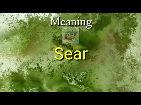 Sear Meaning with Pronunciation//Googul Dictionary//