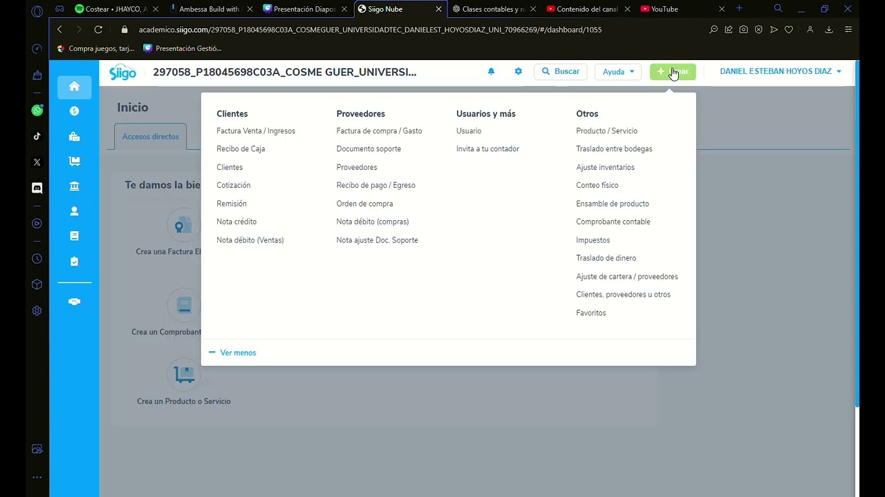 RECIBO DE CAJA SIIGO