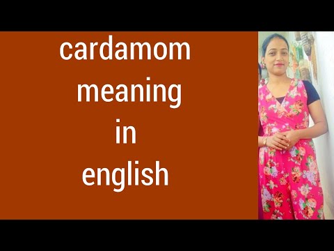 cardamom meaning in english