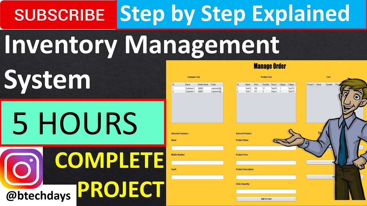 Inventory Management System in java (JFrame, Netbeans, Mysql) Complete Project (step by step)