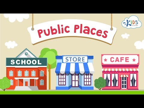 Common Places in Your Community - City Vocabulary | Social Studies for Children | Kids Academy