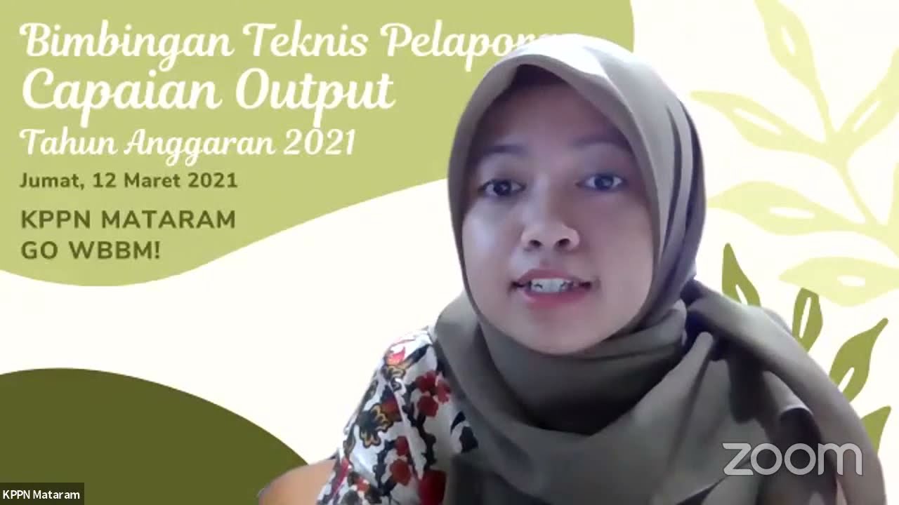 Bimbingan Teknis Pelaporan Capaian Output TA 2021