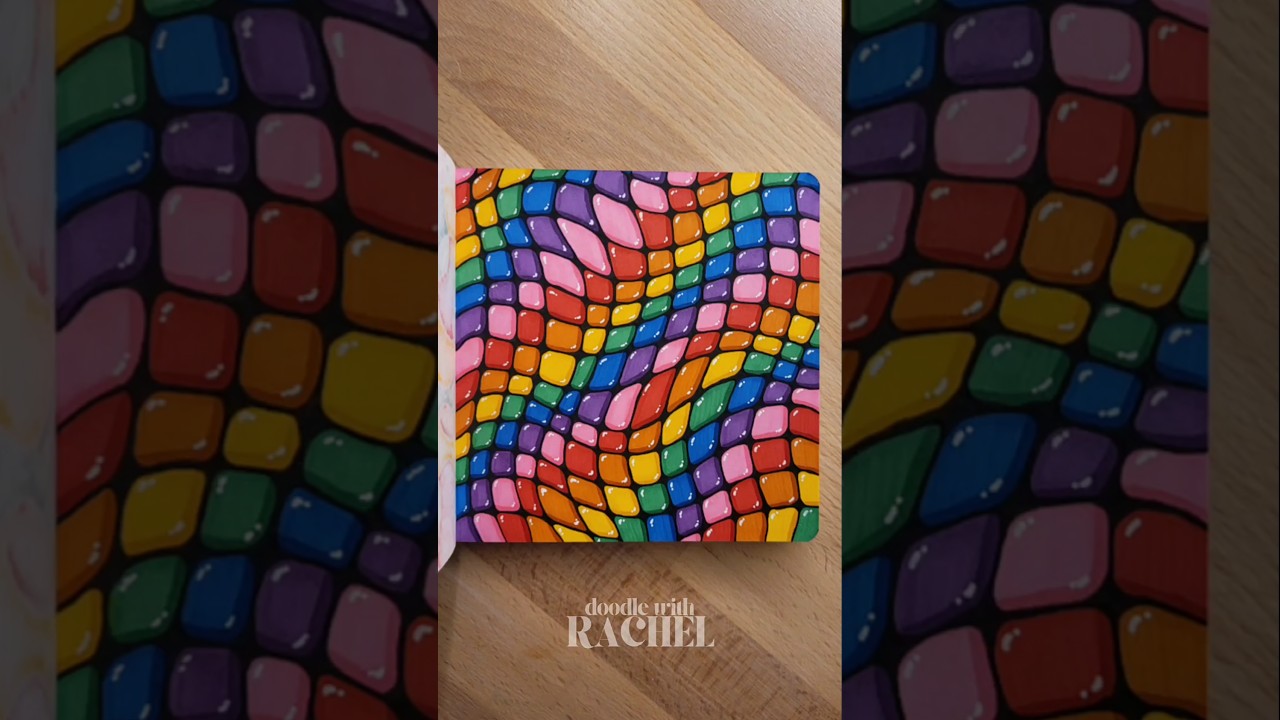 Let's color the rainbow 🌈 ✨️  #relaxanddraw #doodle #tutorial