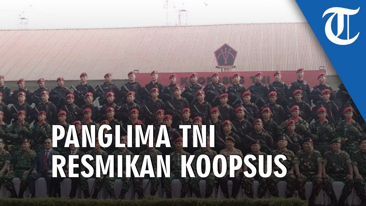 Panglima TNI Resmikan Koopsus Pasukan Elite Gabungan Tiga Matra ...