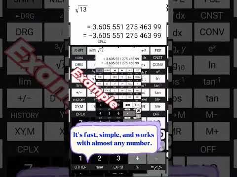 Method for tackling square roots of number.