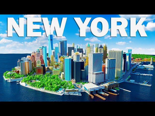 NEW YORK - Lower Manhattan 1:1 scale NYC Minecraft Map
