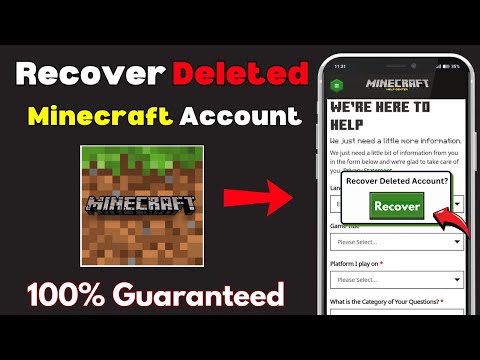 ✅ How to Recover Deleted Minecraft Account (New Update 2025)