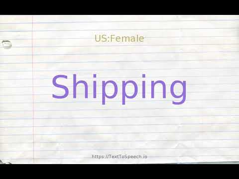 How to pronounce shipping