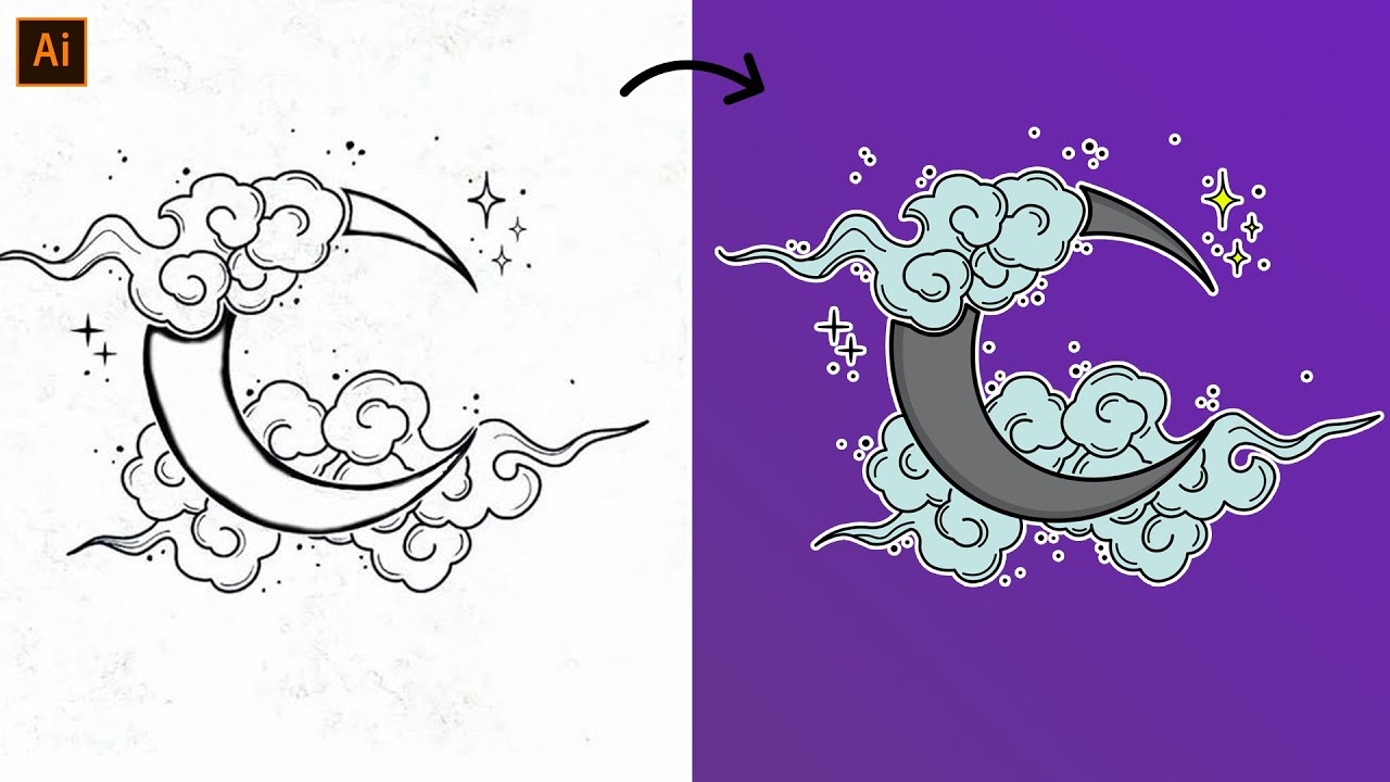 Adobe Illustrator: Create a Vector Cloud