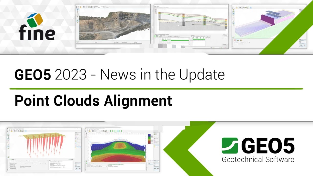 GEO5 2023 - Alignment of two point clouds in the Point Cloud program