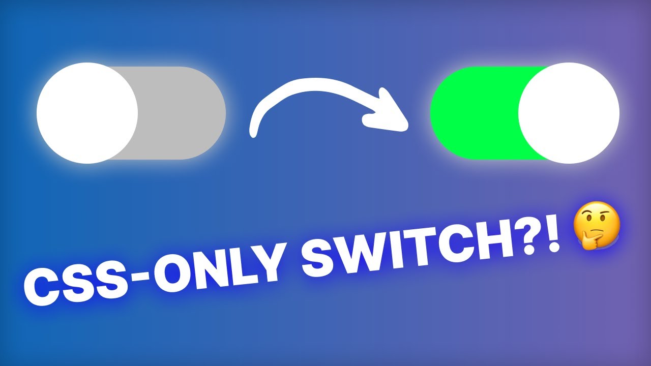 This CHECKBOX HACK is AMAZING!🔥(CSS-only TOGGLE SWITCH)