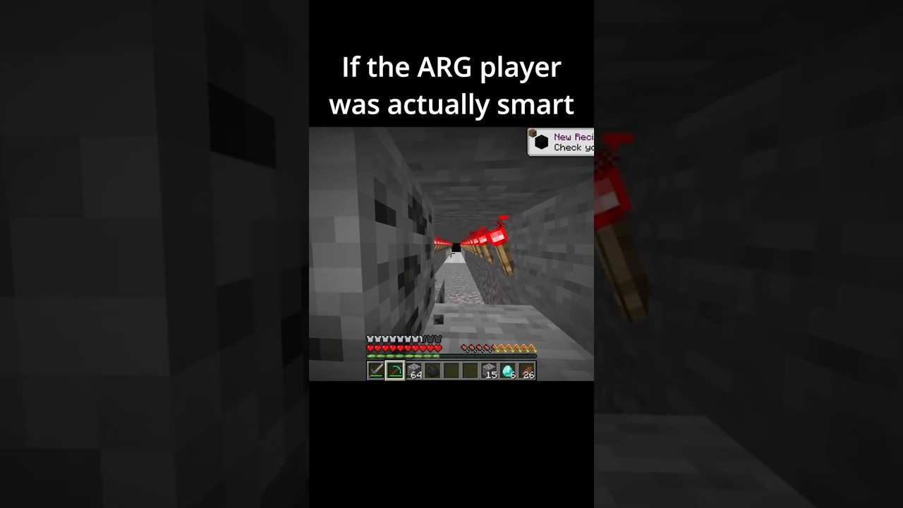 POV: Minecraft ARG but the Player is Smart #minecraft #gaming #fyp #foryou
