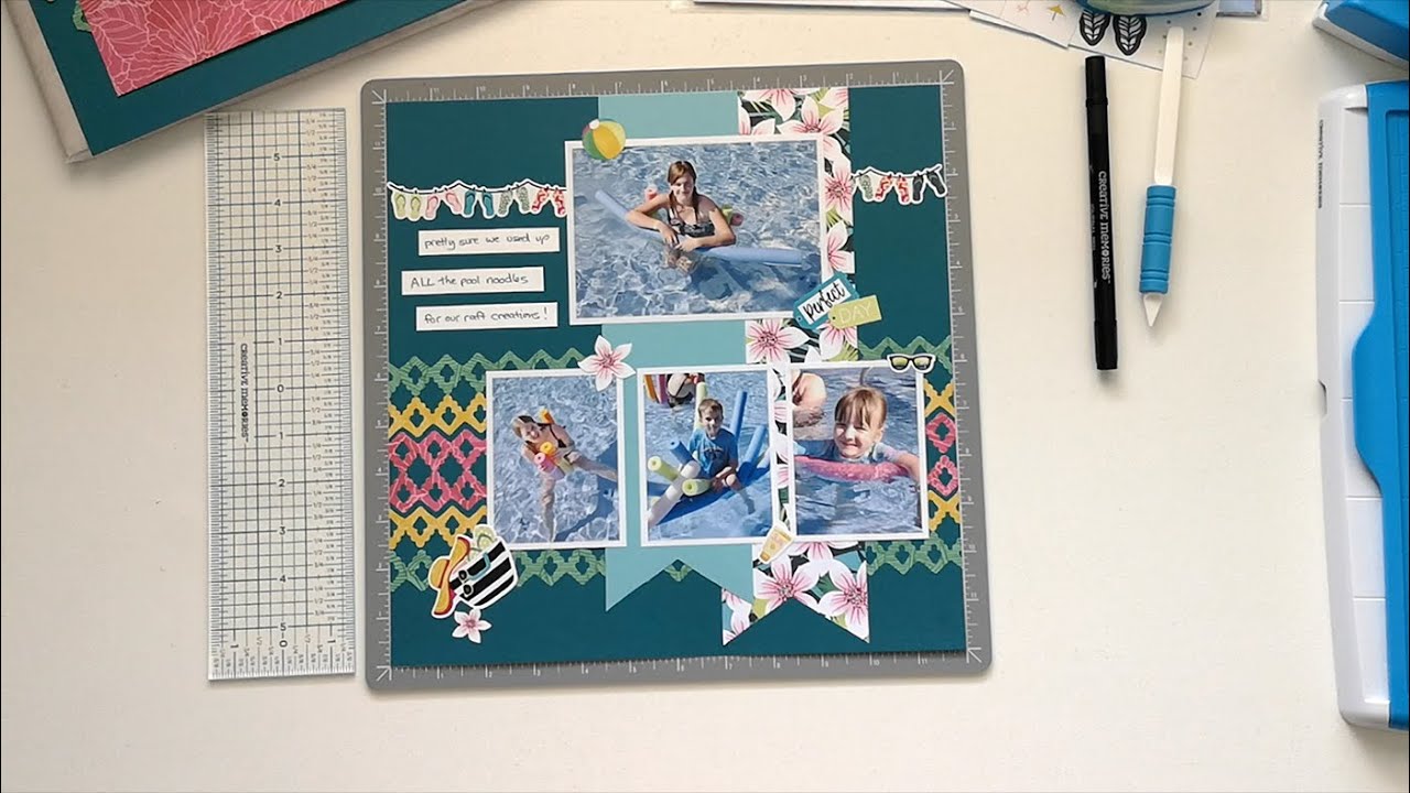 How to Create a Background Pattern Using the Border Maker System by Creative Memories