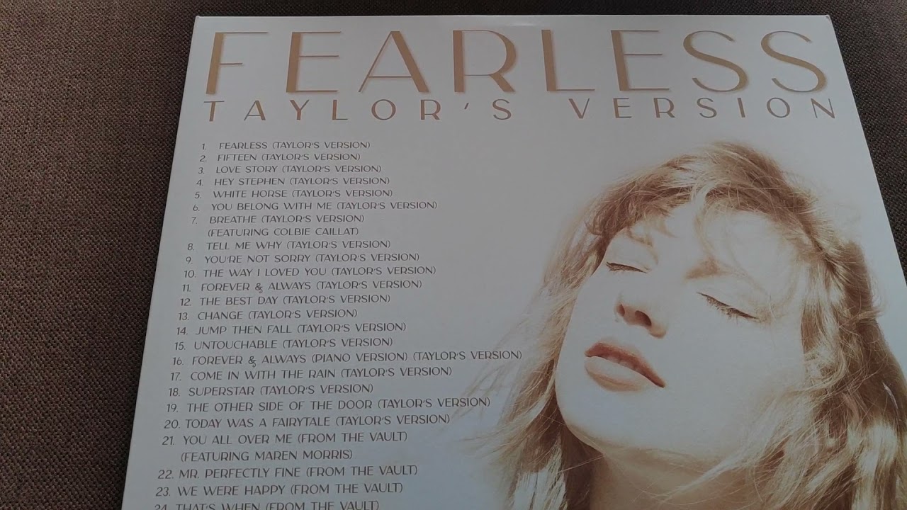 Taylor Swift Fearless (Taylor's Version) 3 Vinyl Coloured LP Unboxing