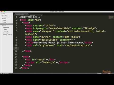 Learn Learning React js User Interfaces Dynamically building CSS files with Webpack | packtpub ...
