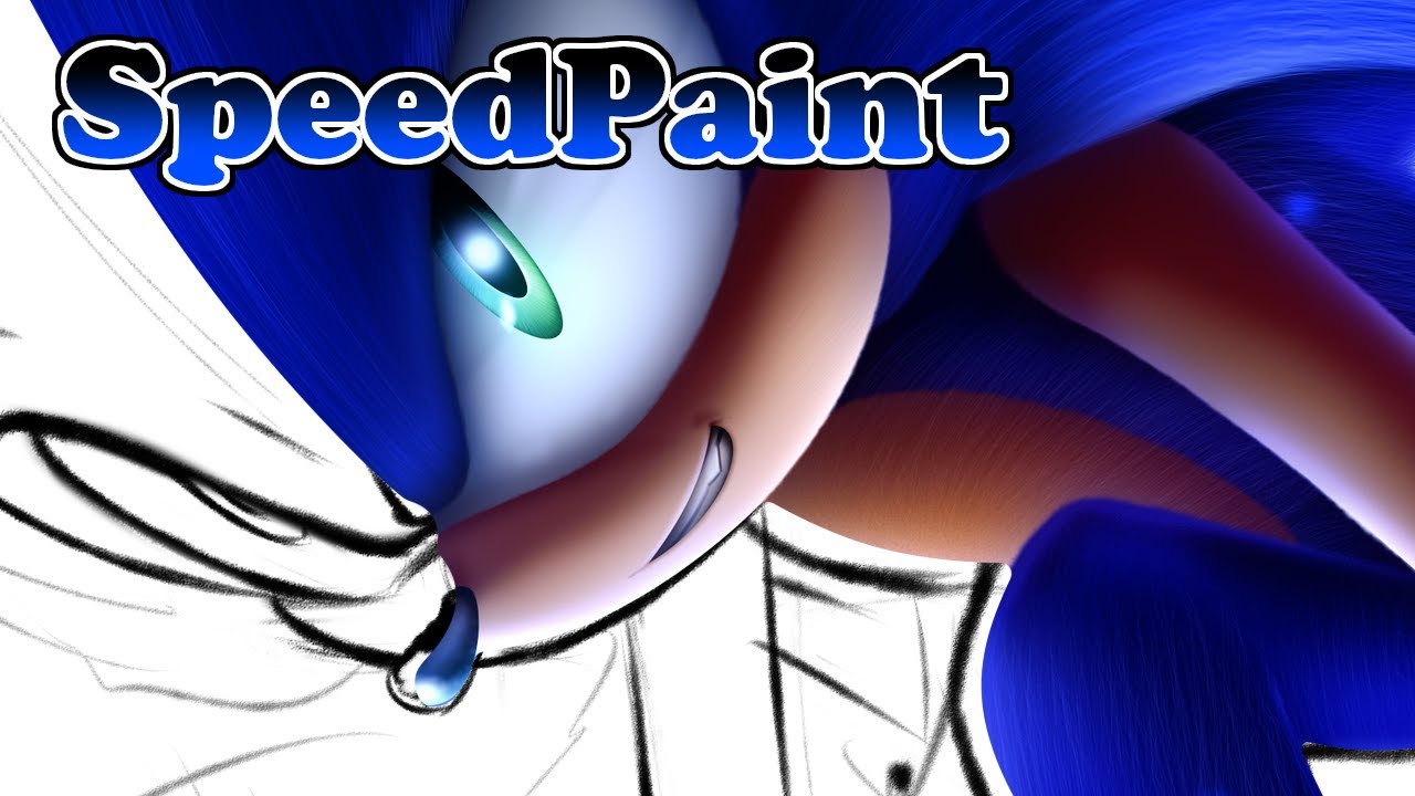 Sonic SpeedPaint - Sonic Adventure - With the Speed of Light