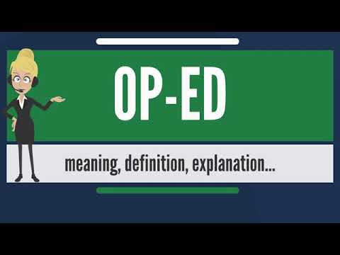 OP-ED: A CLEAR MEANING, DEFINITION AND EXPLANATION OF