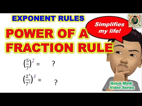 Exponents 6: Power of a Fraction Rule