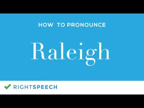 Raleigh - How to pronounce Raleigh