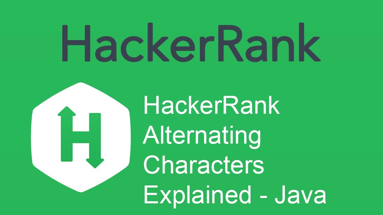 HackerRank Alternating Characters Explained - Java