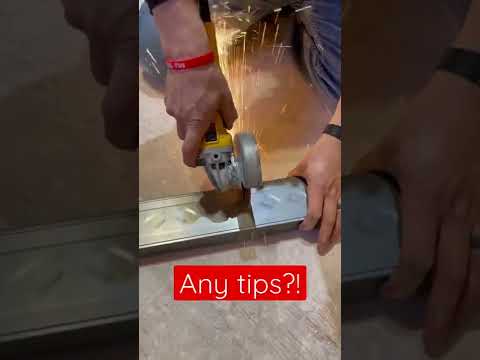 Cutting steel framing. #diy #shorts #youtubeshorts