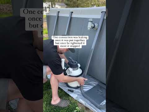 Intex Pool Sand Filter Install #pool #poolinstall #filter #sand #intex #abovegroundpool