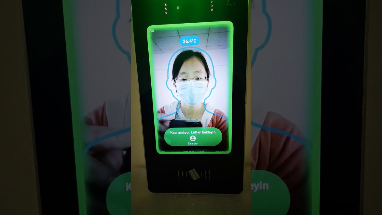 Temperature Measurement /Face Recognition  Integrated Device/ infrared thermometer-Turkish/English