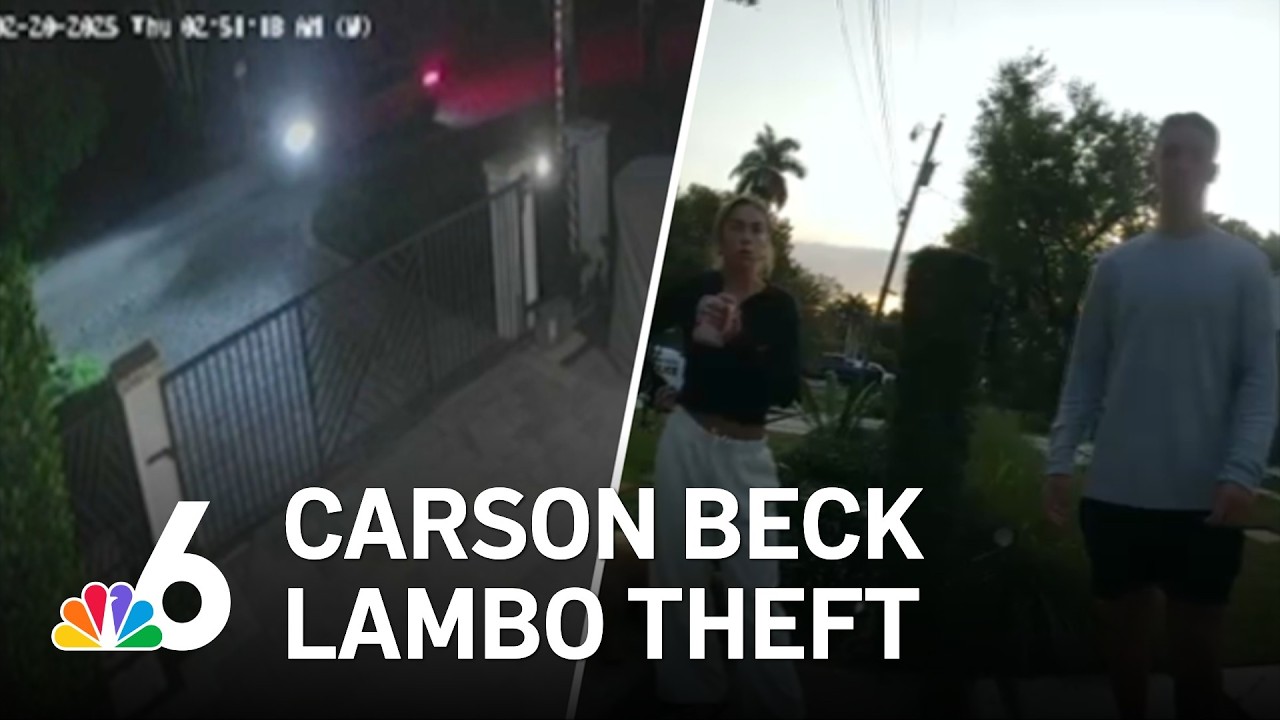 Man pleads guilty in theft of ex-UM QB Carson Beck's Lamborghini