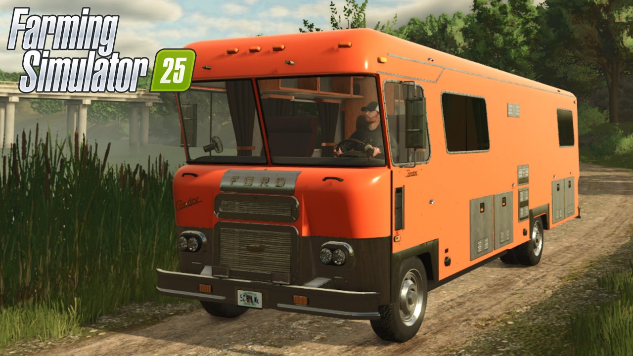 FS25 - CAMPERVAN TRIP with CLASSIC Ford Condor RV - CAR MOD for Farming Simulator 2025 ROLEPLAY FS25