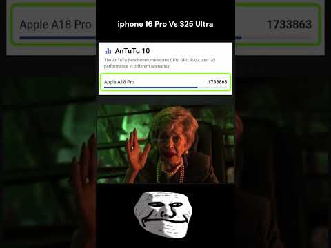 iPhone 16 Pro vs Samsung S25 Ultra: AnTuTu Score Battle! 🔥 #shorts #smartphone #iphone