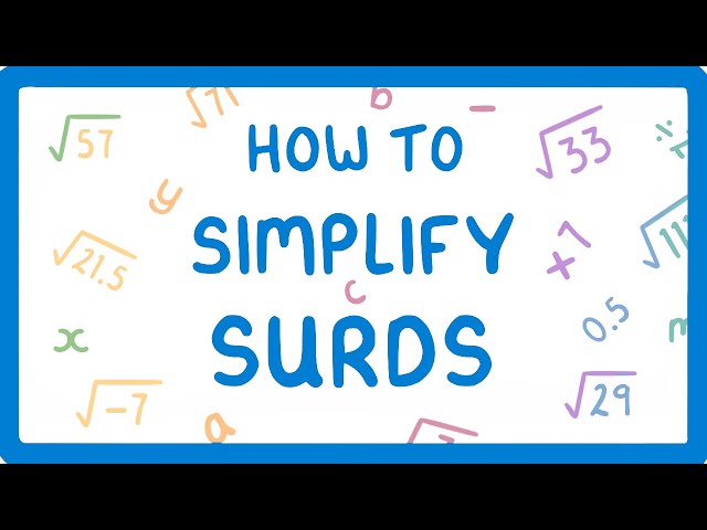 Understanding Surds: A Comprehensive Guide to Simplifying Square Roots | Galaxy.ai | Galaxy.ai