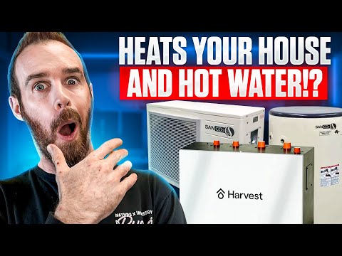 This Heat Pump heats your home AND hot water🔥💧| Harvest Heat Pump Series