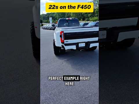 22s on the 2025 Akins Ford F450 Platinum
