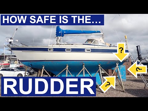 Checking The Rudder #marinesurveying