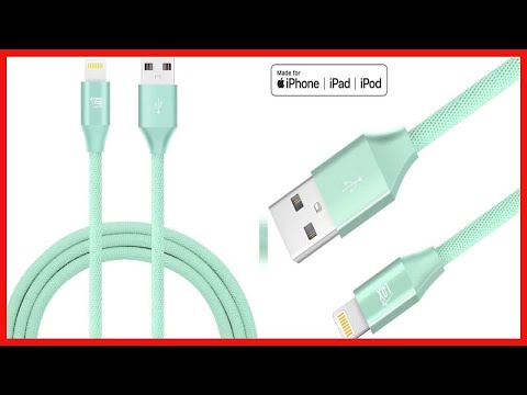 LAX iPhone Charger Lightning Cable - [Mfi Certified] Durable Braided Apple Lightning USB Cord - GHN