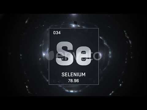 Selenium as Element 34 of the Periodic Table on Silver Background | Motion Graphics - Envato ele...