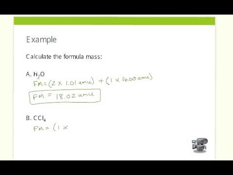 Calculating Formula Mass