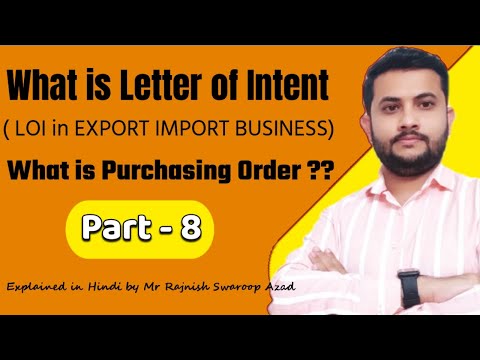 What is LOI In EXPORT IMPORT Business || loi letter of intent || LOI कैसे बनायें ??