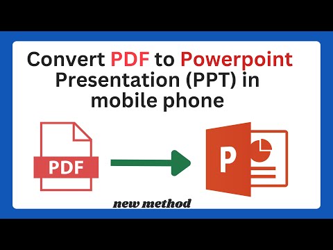 How to convert PDF to Powerpoint Presentation | convert PDF to PPT
