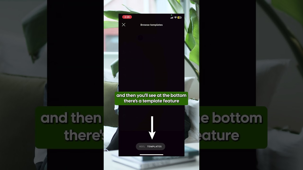 Here’s a shortcut for you to find reel templates on Instagram! 🎥