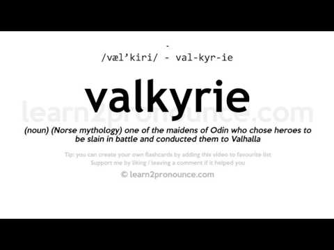 Valkyrie pronunciation and definition