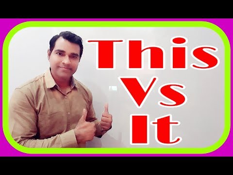It vs. This | What is the difference between #this and #it?