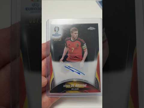 KEVIN DE BRUYNE TOPPS CHROME EURO 2024 AUTO limited 08 / 10 BELGIUM