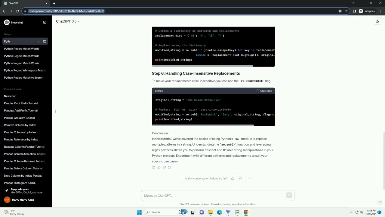 python regex replace multiple patterns