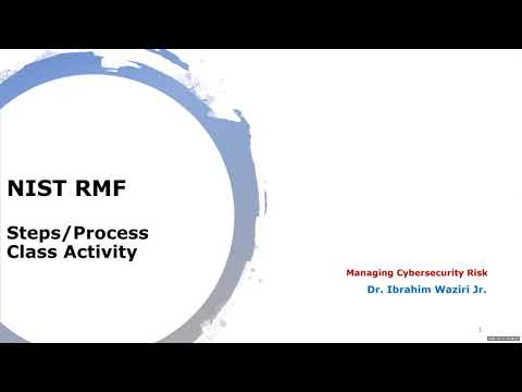 Module 7 - US Government NIST Cybersecurity RMF and ATO Process 1
