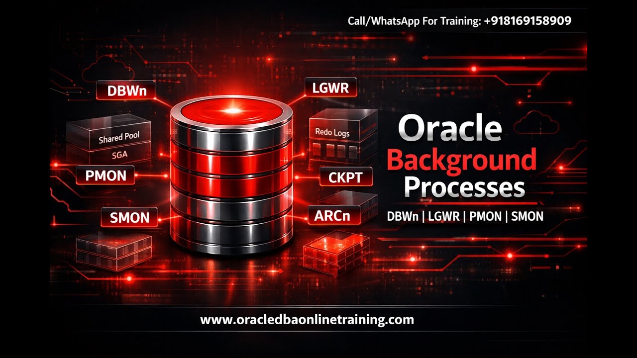 Oracle Database Architecture: Mastering Background Processes (DBWn, LGWR, PMON & More)